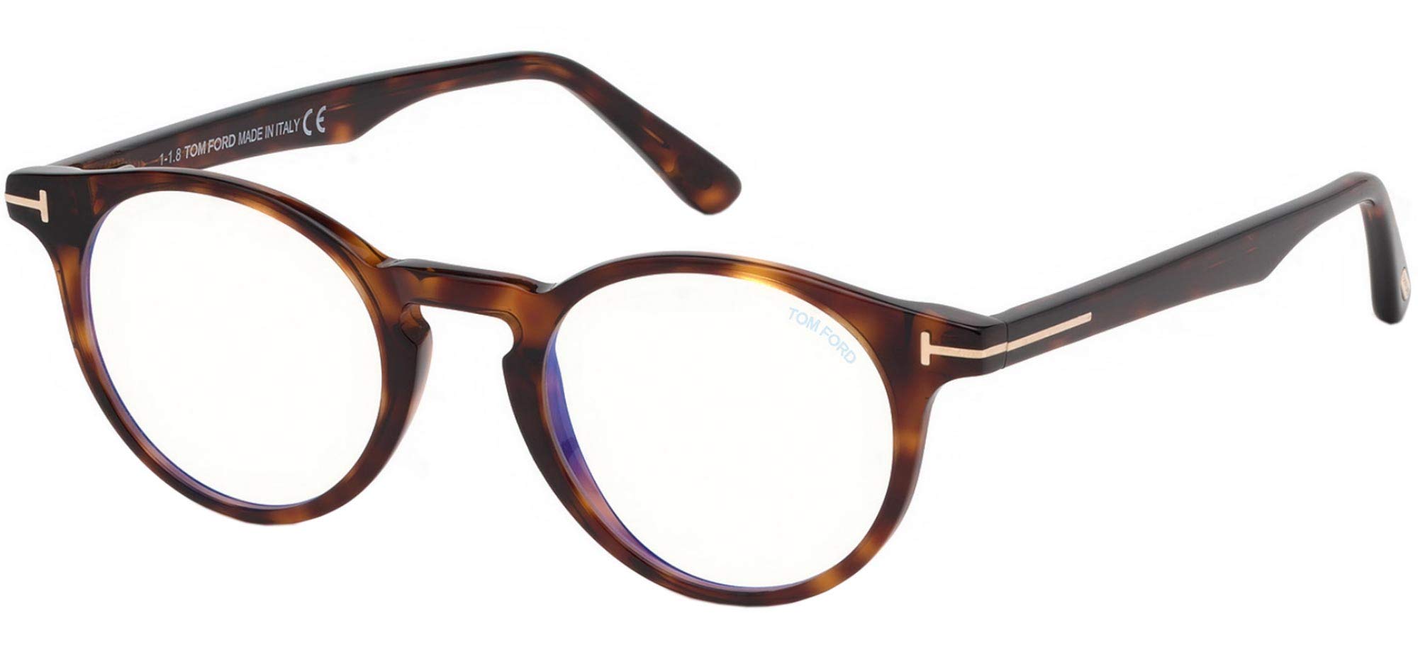 Tom Ford FT 5557-B BLUE BLOCK Dark Havana 46/21/145 Unisex Eyewear Frame