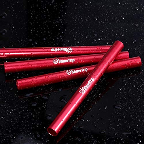 Tent Pole Repair Splint Tube Kit, 4Pcs Aluminium Alloy Spare Repair Tube for Diameter 7.9-8.5mm Tent Pole
