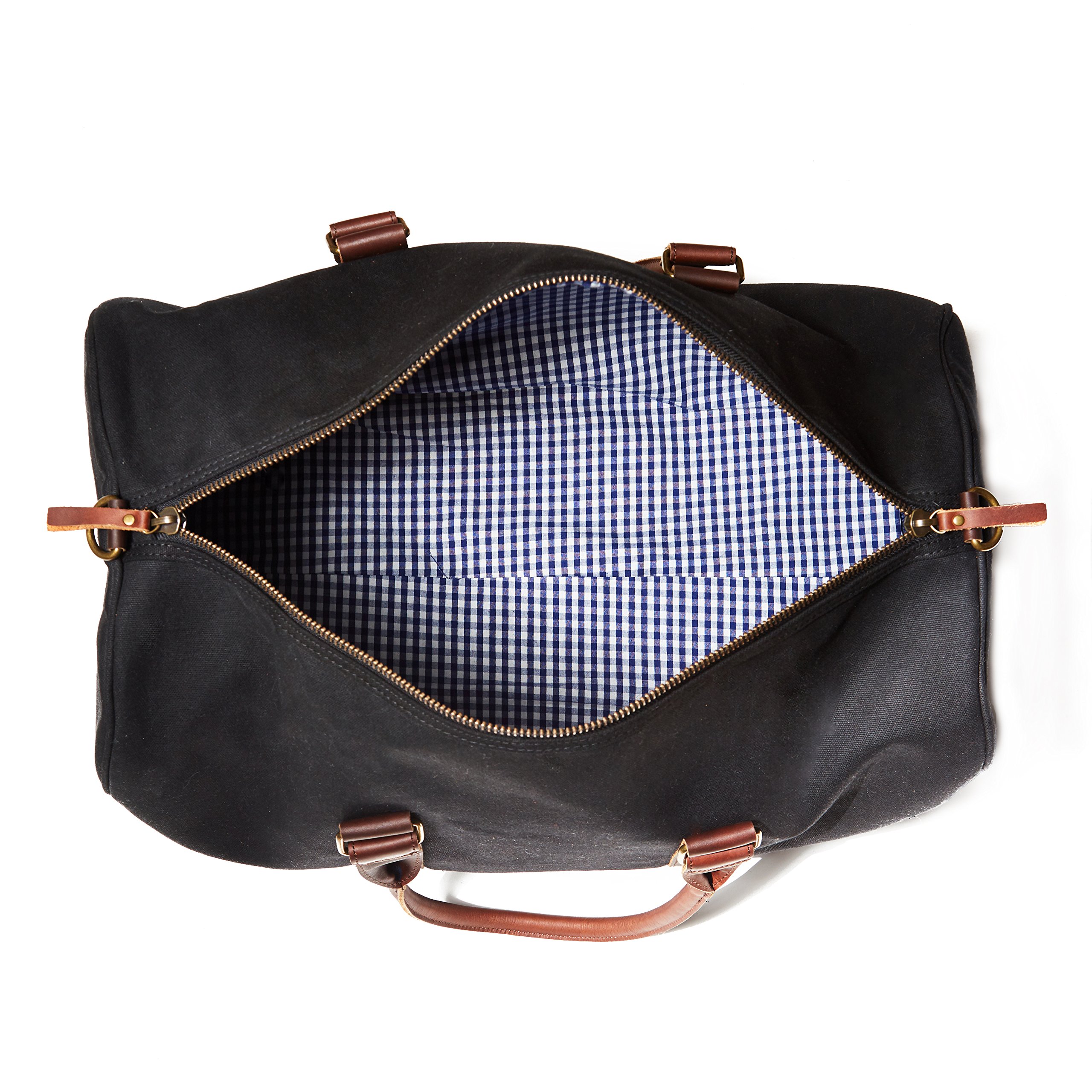 THE MASTLINE Co. | Fulton Weekender Travel Bag | Waxed Canvas & Leather (Grey)