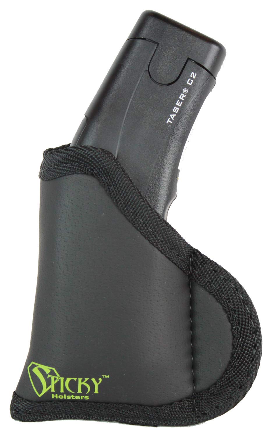 Sticky Holsters Taser Holster for Concealed Carry for Men and Women - Taser C2/Bolt - Can Fit Taser C2/Bolt - Ambidextrous Design, Inside Waistband (IWB) and Pocket Carry; Black