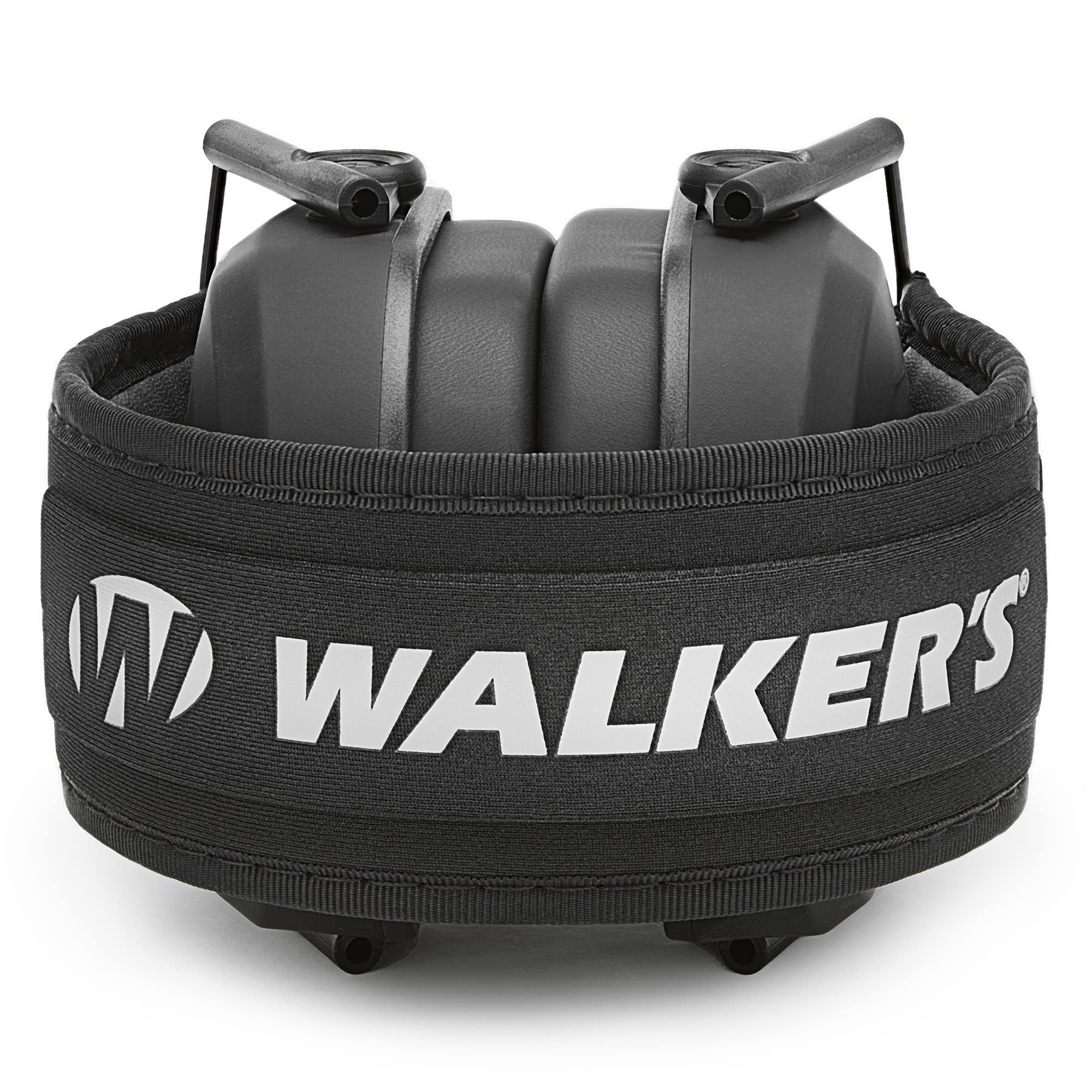 Walkers's Razor Slim Passive Safety Ear Muffs (Black) with Crosshair Sport Shooting Glasses 2-Pack Bundle (4 items)