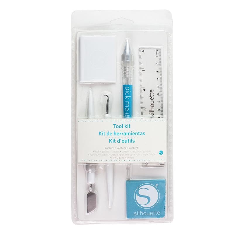 Silhouette Cameo 4 Black Bundle with Vinyl Starter Kit, Heat Transfer Starter Kit, 2 Autoblade-2, CrafterCuts Vinyl Tool Kit, 120 Designs, and Access to Ebooks, Tutorials, Classes.