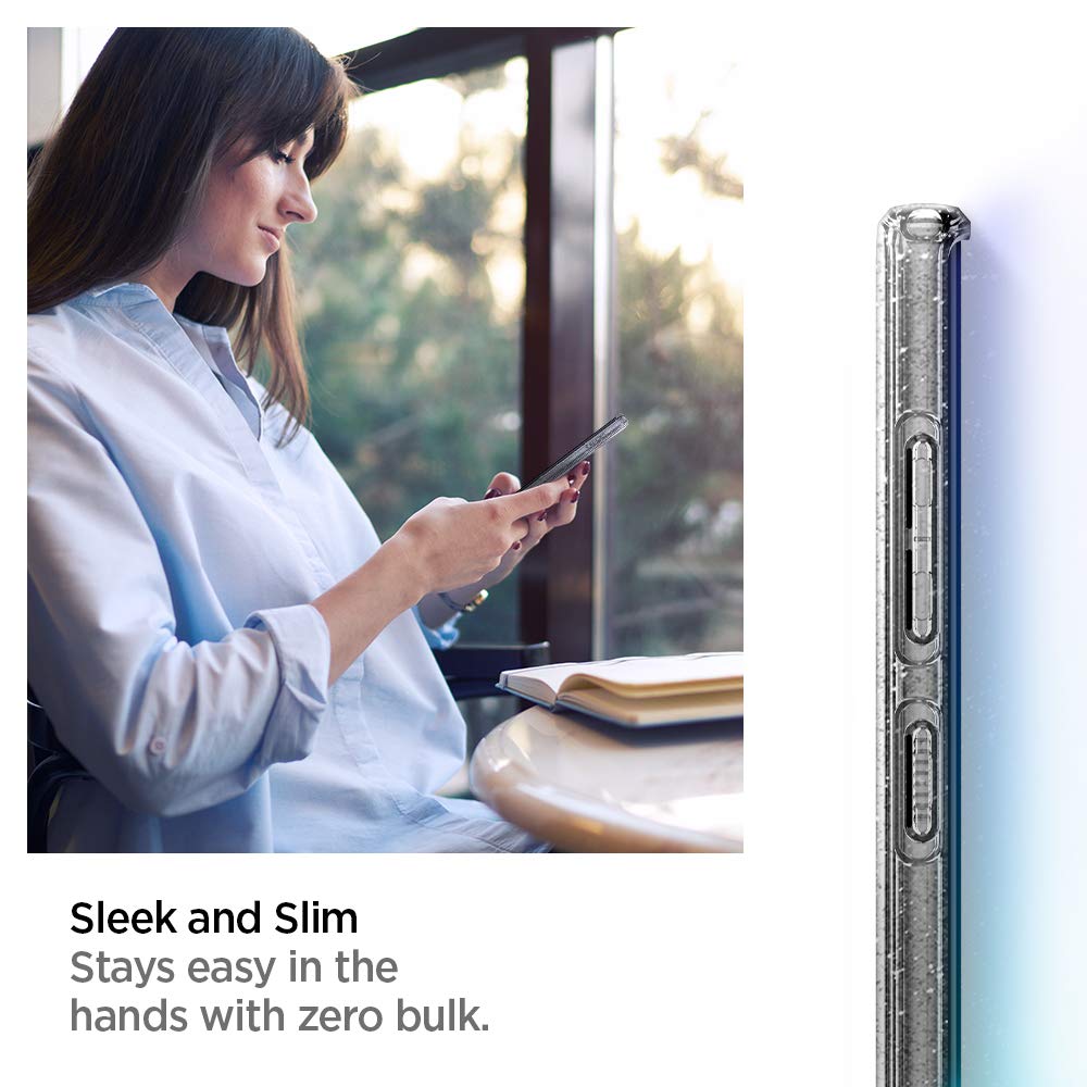Spigen Liquid Crystal Glitter Designed for Samsung Galaxy Note 10 Plus Case/Galaxy Note 10 Plus 5G Case (2019) - Crystal Quartz