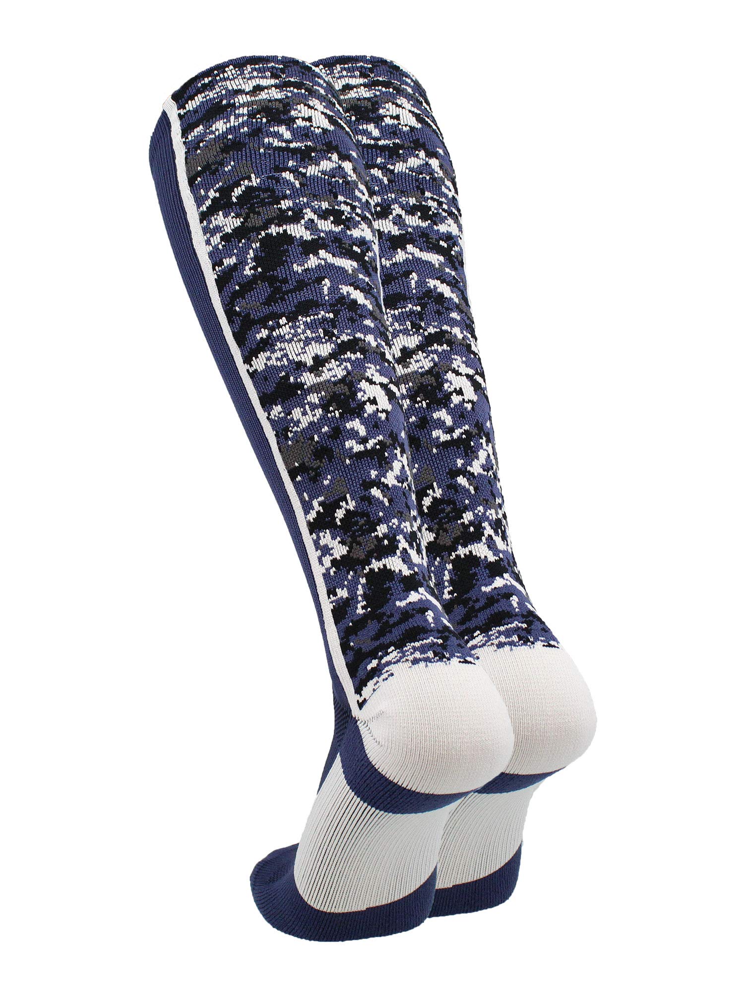 TCK Digital Camo OTC Socks (Navy/White, Medium)