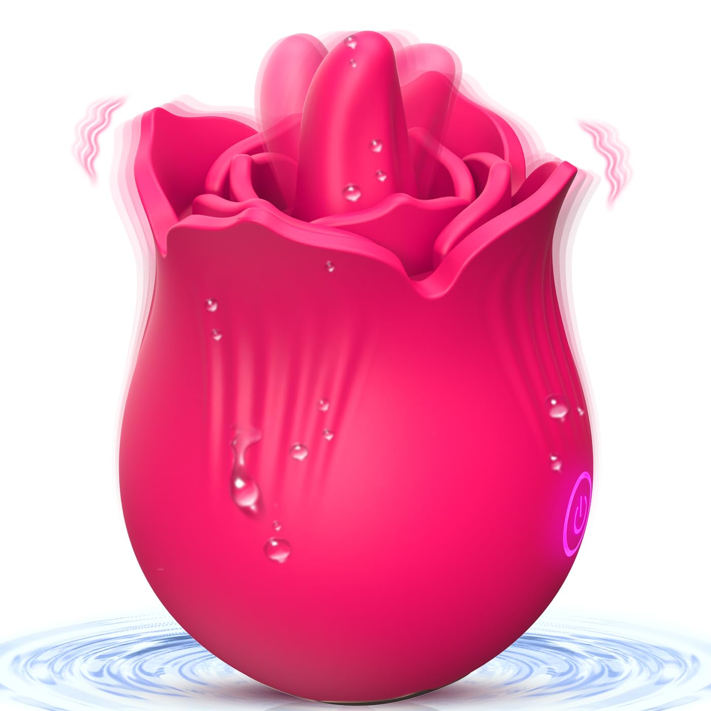 Rose Toys Vibrator for Women, Tongue Licking Clitoral Vibrator with 9 Stimulating Modes, Swing Vibrating Tongue Vibrator Nipple Clitoris Sexual Stimulator for Women Pleasure, Tongue Licker Adults Toys