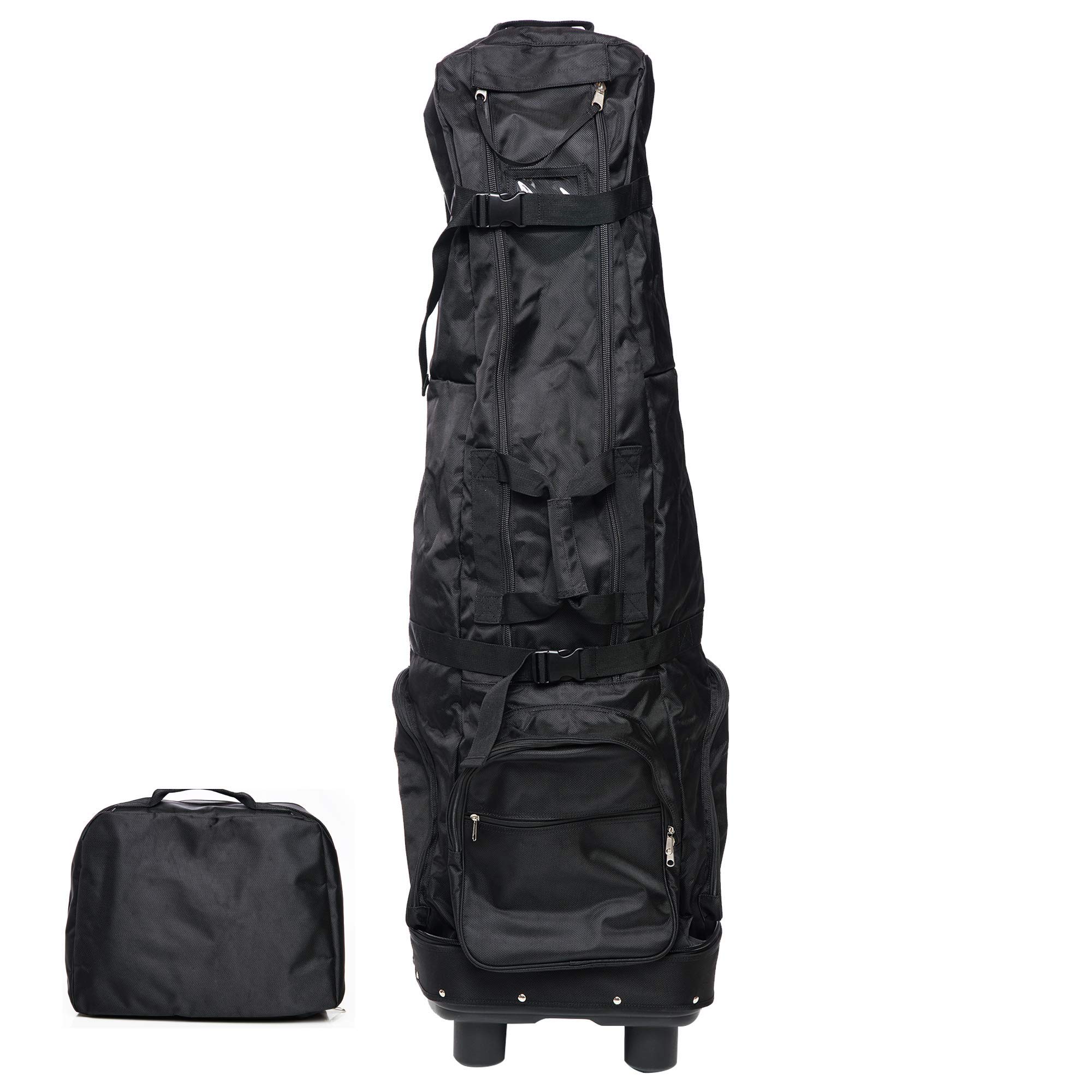Travel Golf Bag by MTHERMAN | Easy Portability | Will Fold Up Into A Small and Lightweight Bundle When Not in Use | A Breeze to Use | Premium Quality Featuring A Weatherproof Design