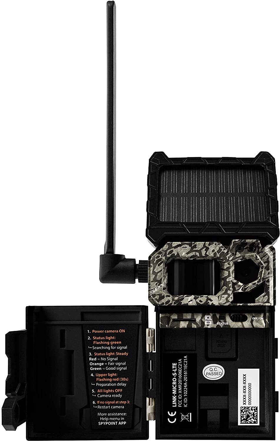 SPYPOINT Link-Micro-S-LTE Solar Cellular Trail Camera with LIT-10 Battery and Security Steel Case (Link-Micro-S-LTE (AT&T & USA Nationwide))