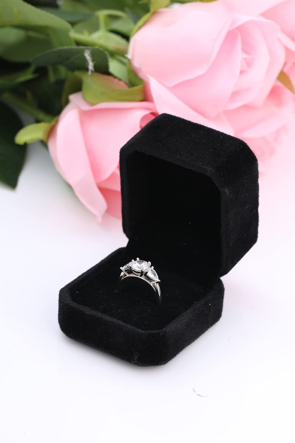 Yaresul Wedding Ring for Women Solid 925 Sterling Silver Round Cut Cubic Zirconia Engagement Promise Ring for Her Size 7