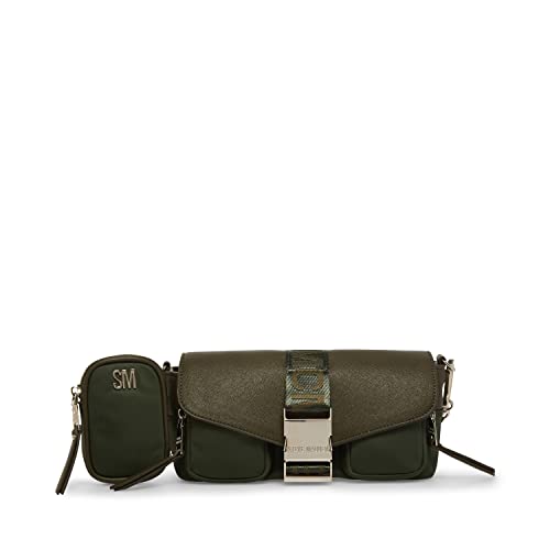 Steve Madden Womens Steve Madden MOVE Utility Crossbody Bag, Olive, One Size US