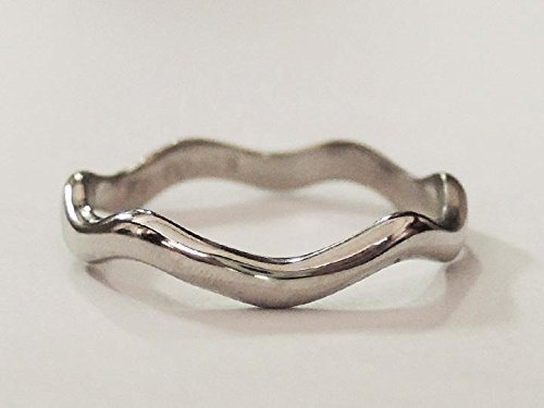 SOVATS Curved Thumb Ring for Women 925 Sterling Silver Rhodium Plated - Simple, Stylish &Trendy Nickel Free Ring, Size 8