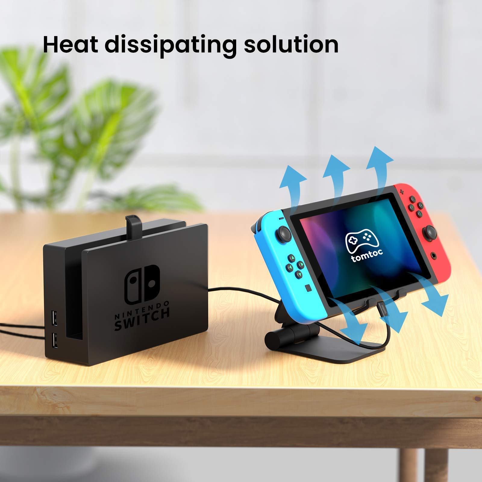 tomtoc Extension Cable for Nintendo Switch Dock, 3.28 Feet USB 3.0 Type-C Extender Nintendo Switch Accessories