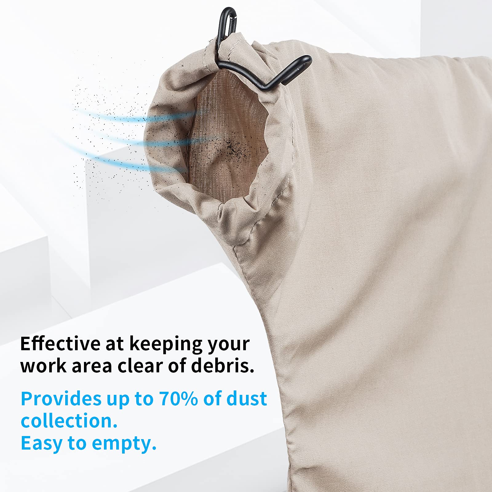 Table Saw Dust Collector Bag Replacement for Bosch/Dewalt/Ryobi/Craftsman/RIGID/Delta/Porter Cable/Metabo/Kobalt/Skilsaw 10" Tablesaws with 2.5" Dust Port | 1 Pack