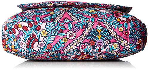 Vera Bradley Women's Cotton Carson Mailbag Crossbody Purse, Kaleidoscope, One Size