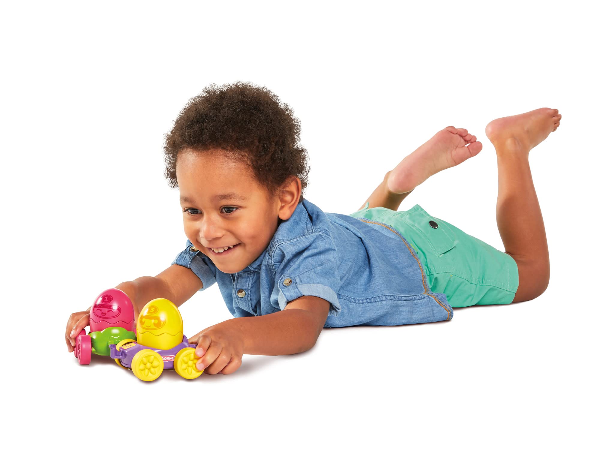 Toomies Hide & Squeak Egg Racers, Color Matching, Sorting Toy, 12+ Months