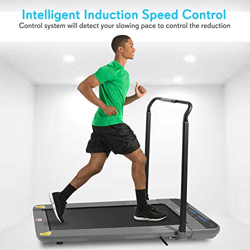 SereneLife Folding Digital Display Electric Treadmill β Fitness Training Cardio Equipment for Home Workouts, Jogging, Walking Exercise β Compact Minimal Profile Running Belt