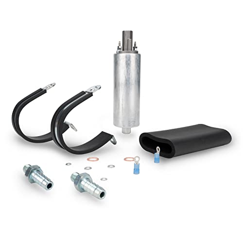 WEILEITE GSL392 Inline Fuel Pump 255LPH High Pressure With Install Kit(Universal External Pump) Replaces GSL392-400-939 GSL392400939 400-939