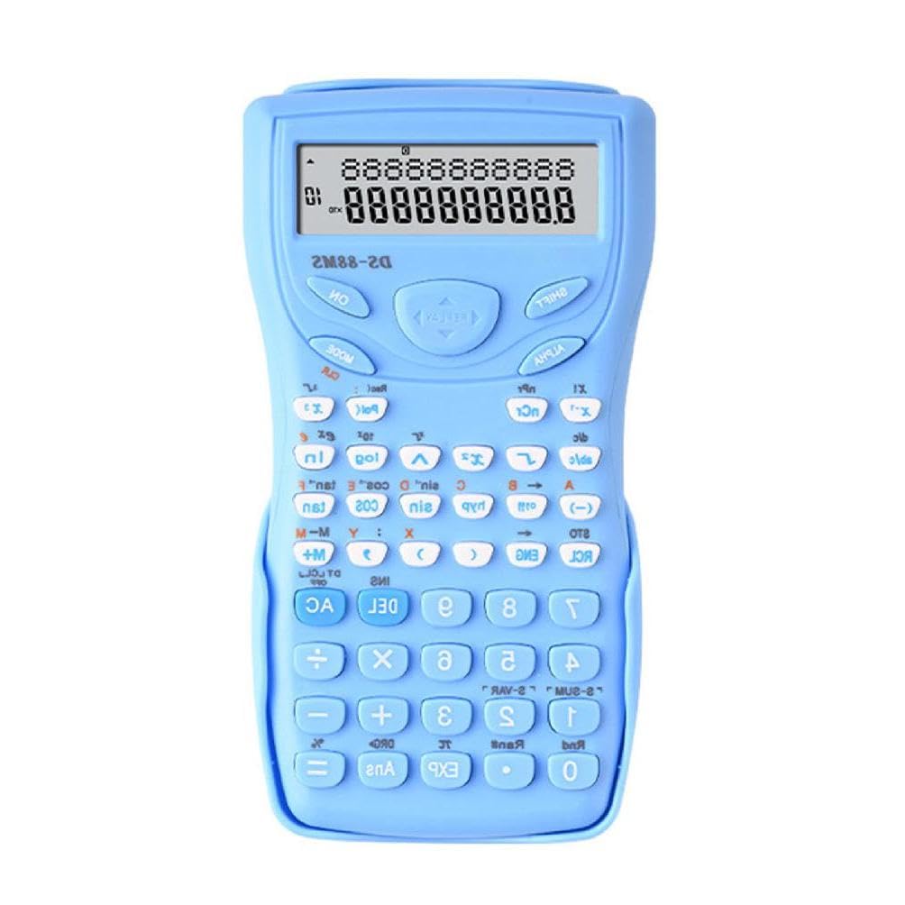 Students Function Calculator Essential Scientific Digital Calculators with 240 Functions 12 Digits Widescreen Display Portable Calculator Battery Powered Calculator Hard Protective Case School