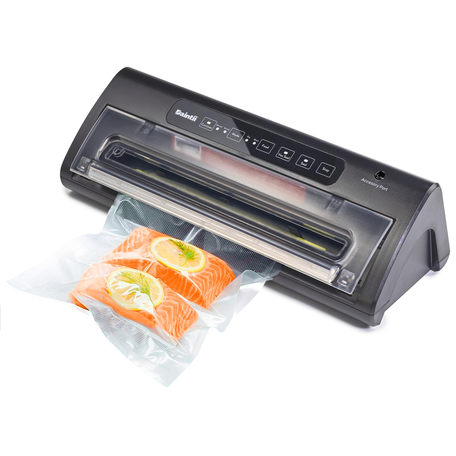 Vacuum Sealer, Automatic Powerful Vacuum Sealer Machine with Viewing Lid| Starter Kit | 7-in-1 Easy Options for Sous Vide and Food Storage