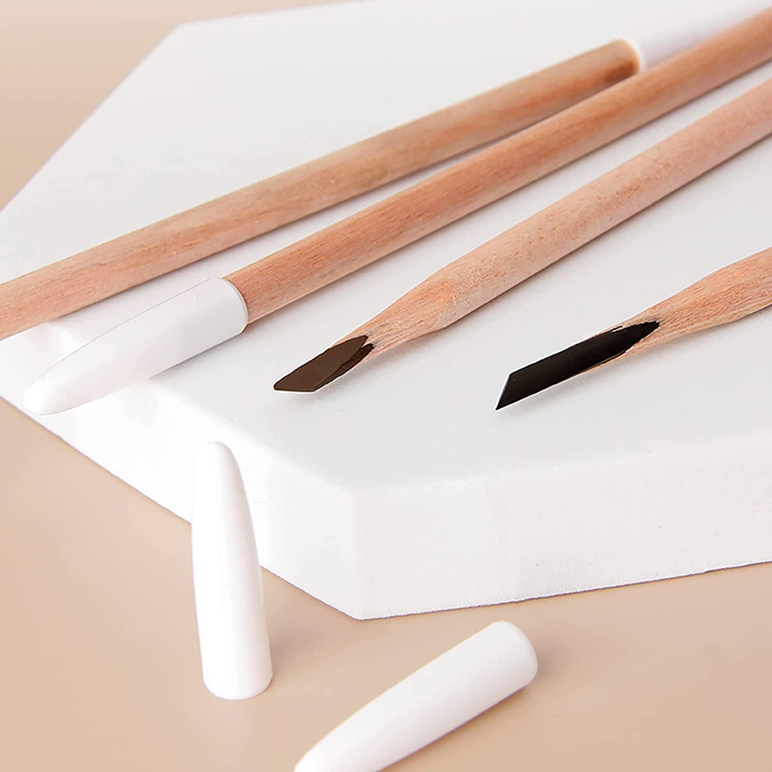 Waterproof Wooden Eyebrow Pencil, Dancroom Eyebrow Pencil, Long-lasting Water-proof Sweat-proof Wood Brow Pencil Makeup (Brown-3pcs)