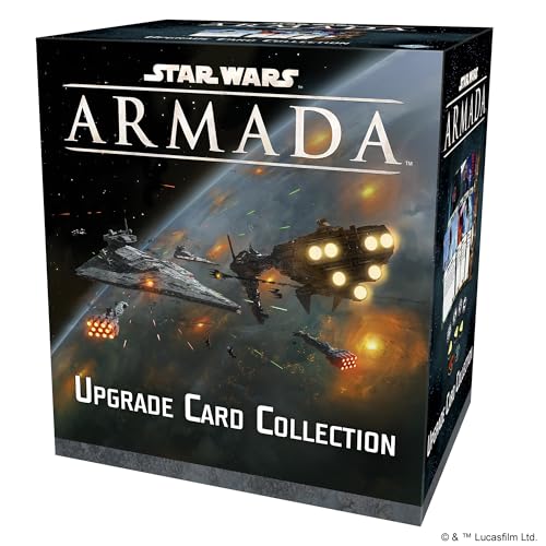 Star Wars: Armada UPGRADE CARD COLLECTION - 290 Essential Upgrades in Standard-Sized Format, Tabletop Miniatures Strategy Game, Ages 14+, 2 Players, 2 Hour Playtime, Made by Atomic Mass Games