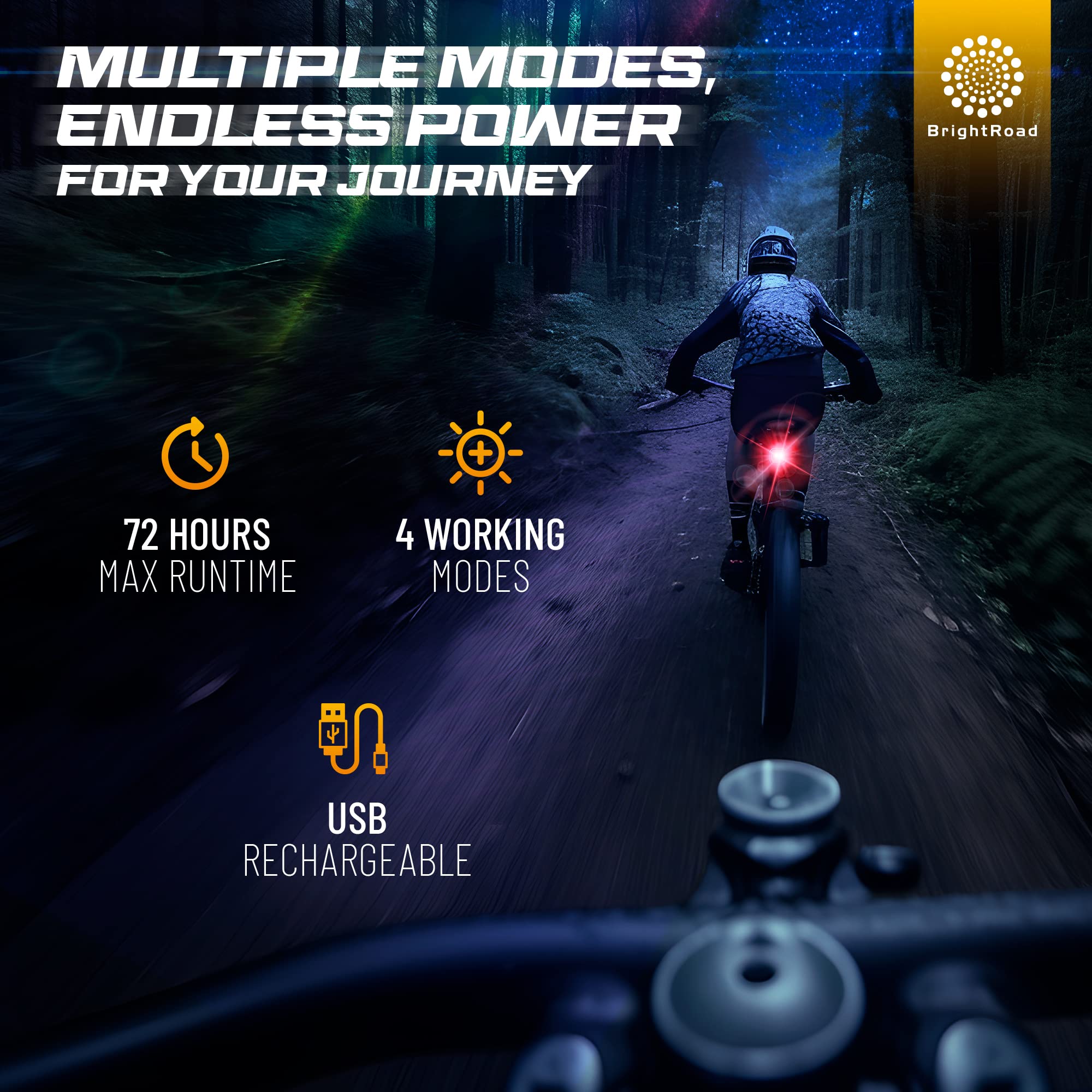 Upgraded Front 8000 Lumens LED Bike Light with Remote Control for Night Riding, Bicycle Lights Front and Rear, CREE USB Rechargeable Bike Lights Front and Back, 85° Wide Beam Bike Headlight