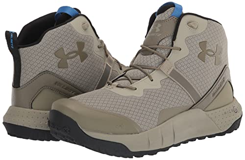 Under Armour Men's Micro G Valsetz Mid, Khaki Gray (101)/Tent, 9 Medium US