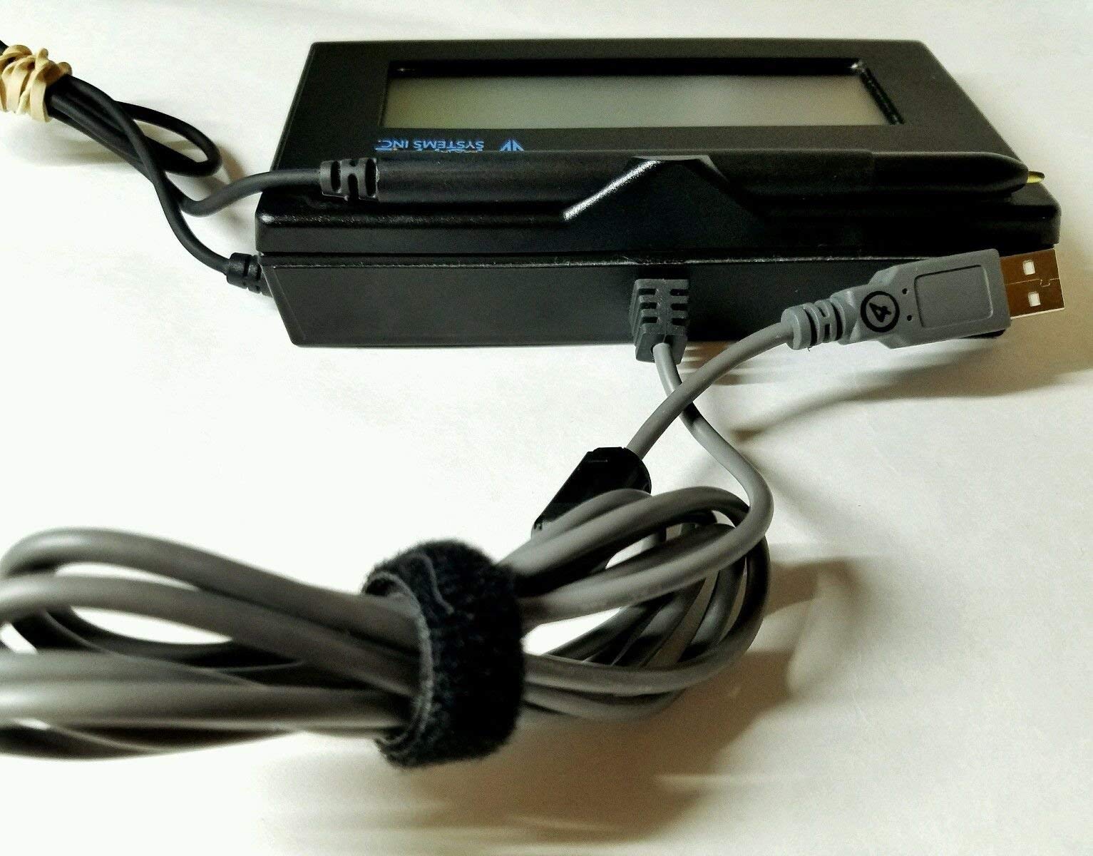 TOPAZ SignatureGem T-LBK462-HSB-R 1X5 Backlit LCD Signature Capture Pad USB Connection (Renewed)