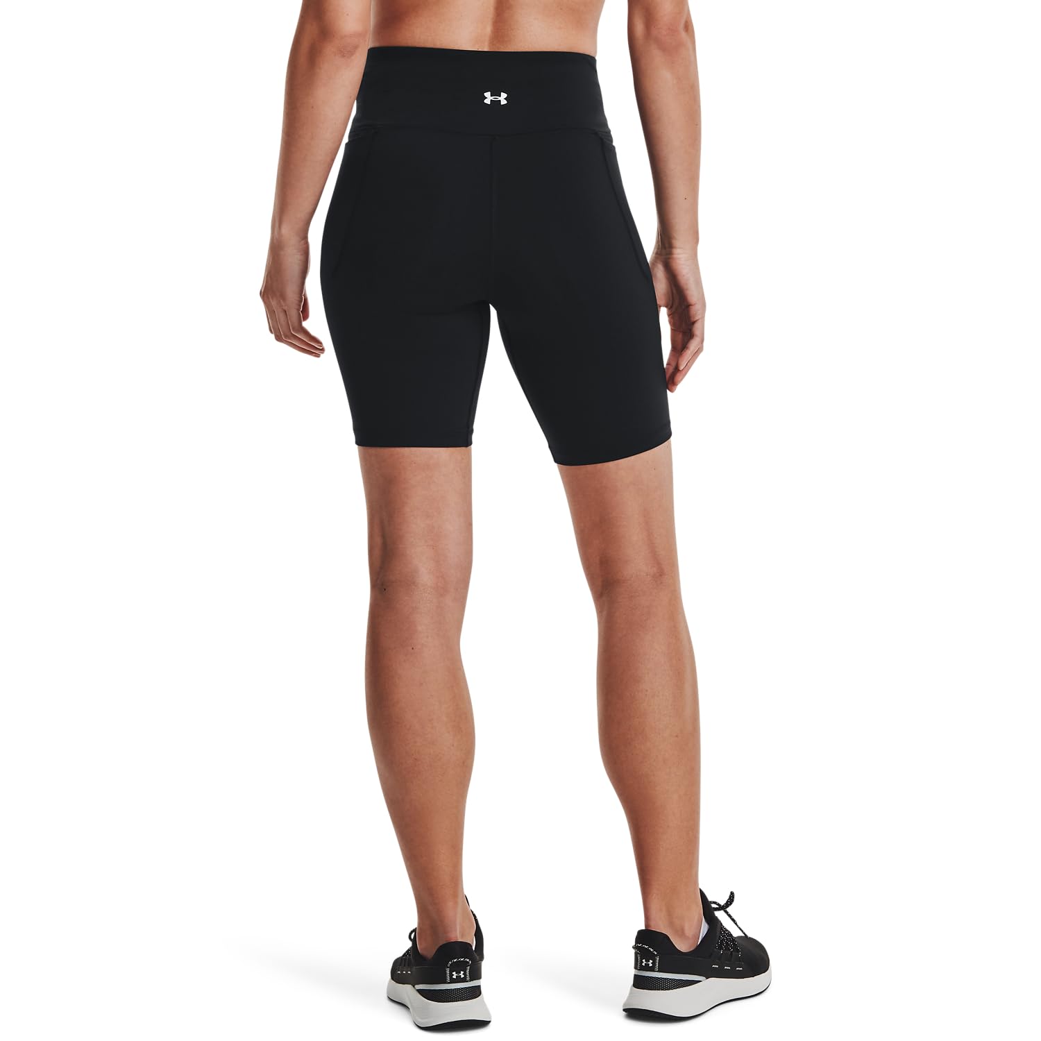 Under Armour Meridian Bike Shorts Black/Metallic Silver LG (US 12-14)