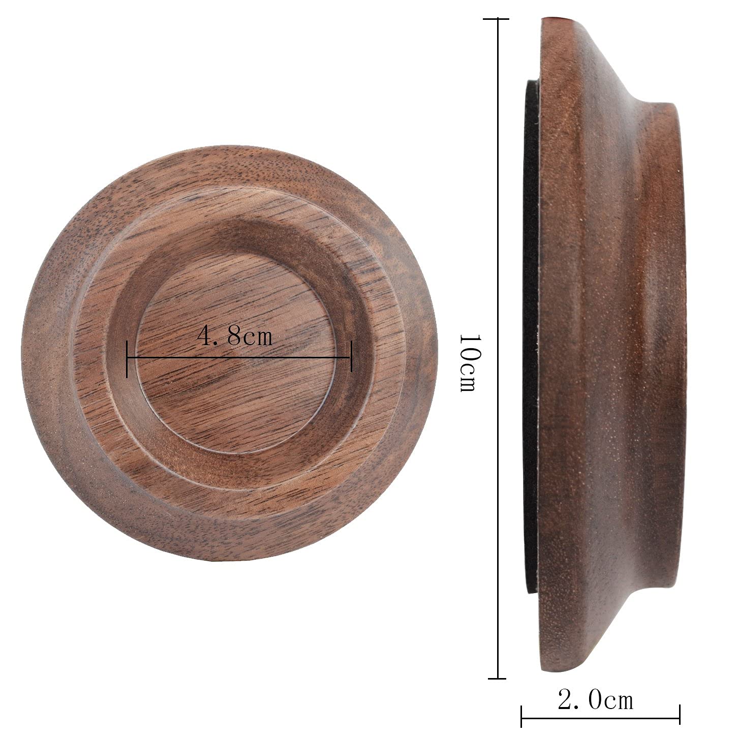 Upright Piano Caster Cups,Solid Wood Furniture,Piano Caster Cups - Non-Slip & Anti-Noise Foam (black walnut)