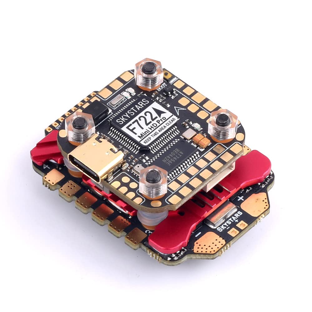 SKYSTARS F722 MINI Flight Controller 55A 4IN1 ESC 20×20mm Stack 3-6S Baro Built-in OSD LED for DJI HD VTX RC FPV Racing Drone Quadcopter