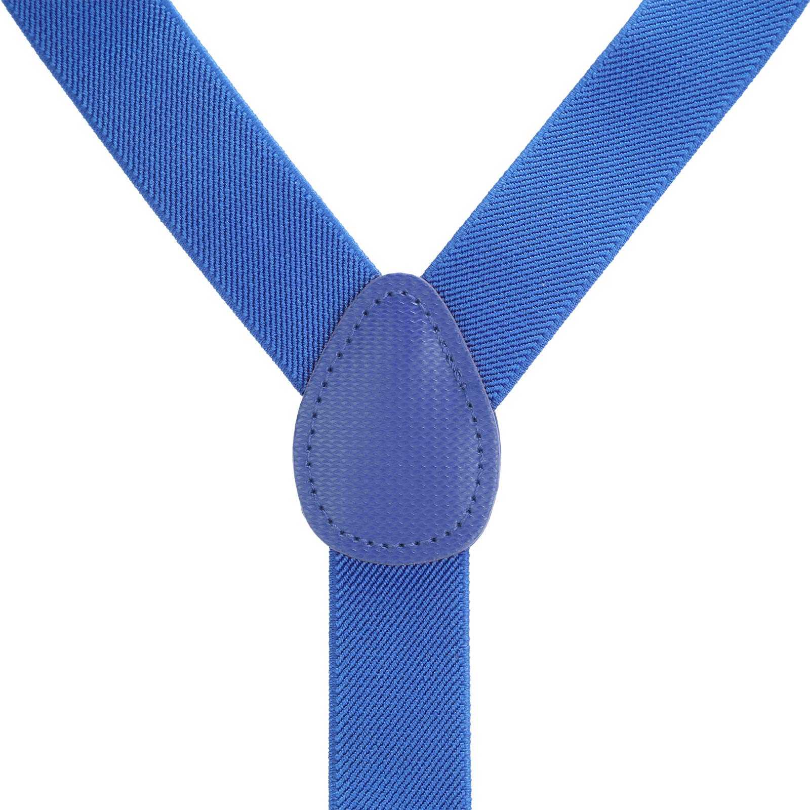 WELROG Adjustable Elastic Y Back Style Suspenders Bow Tie for Men and Women With Strong Metal Clips (Royal Blue)