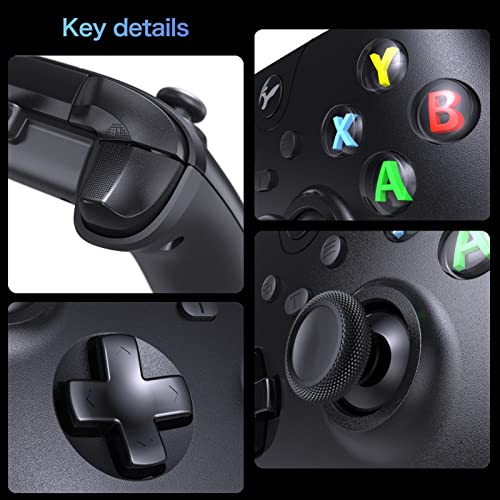 YCCTEAM Wired Controller and Controller Charger for Xbox One,Wired Game Controller with Turbo Function & Audio Jack,Dual Vibration,Charging Station for Xbox One with 2pcs 1200mAh Rechargeable Battery