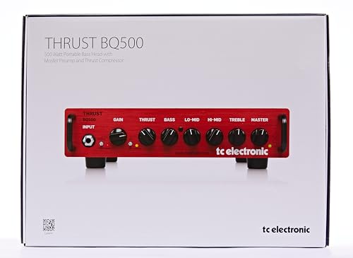 TC Electronic THRUST BQ500 500 Watt Portable Bass Head with Mosfet Preamp and Thrust Compressor