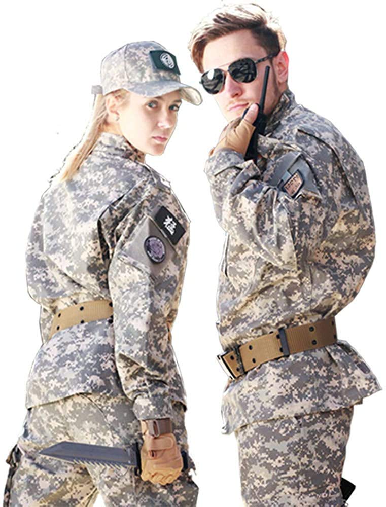 TOMITANY DXdesign Tactical 1/4 Zip Combat Long Sleeve T-Shirt Pants Set Slim Fit Hunting Military Uniform Dry Quick (XX-Large, Gray Set)
