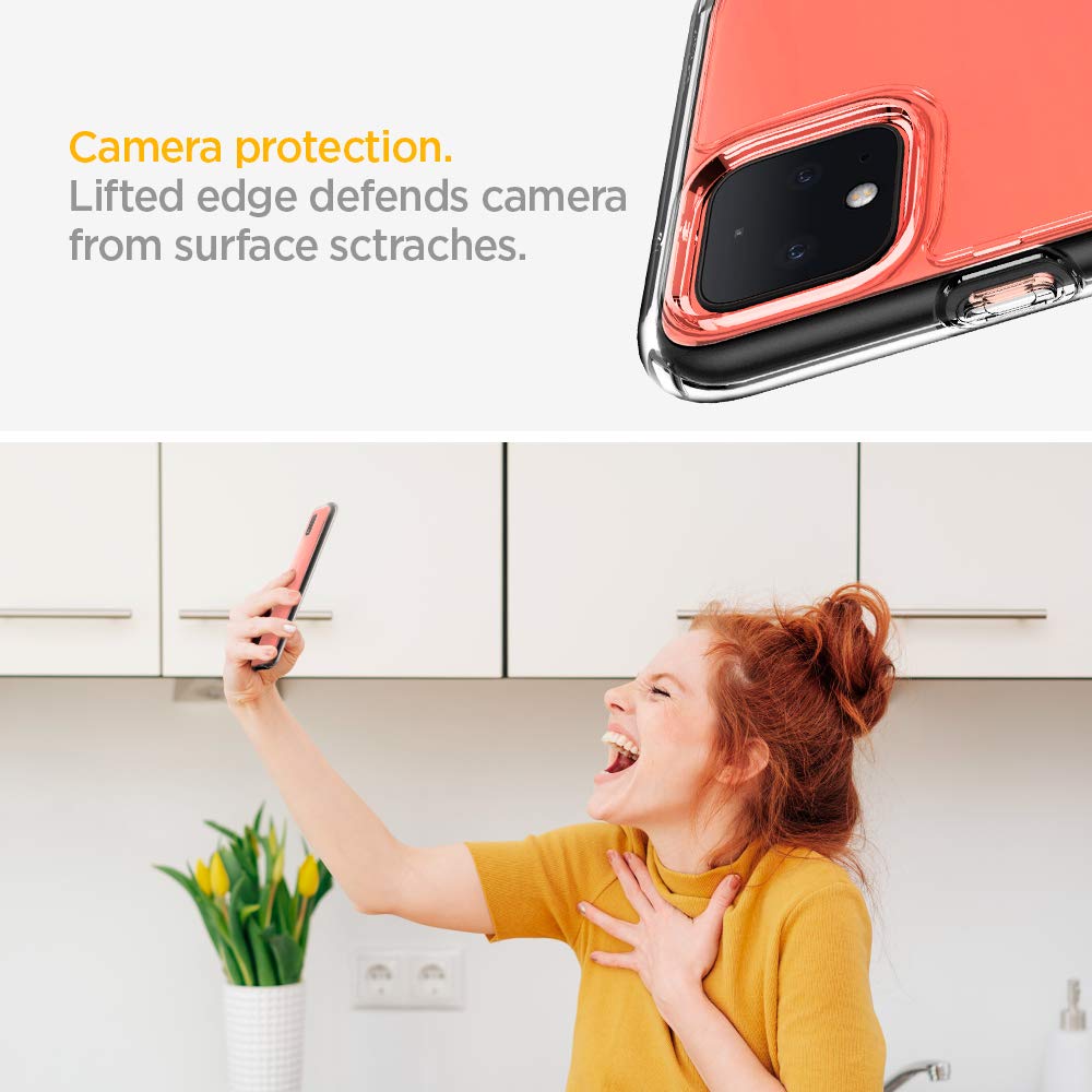 Spigen Ultra Hybrid Designed for Google Pixel 4 XL Case (2019) - Crystal Clear