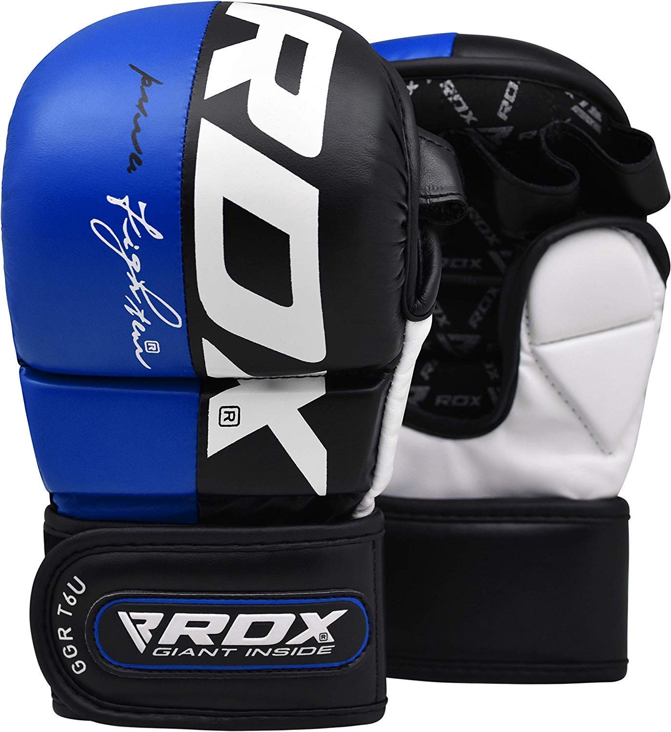 RDX MMA Gloves for Martial Arts Training and Sparring, Mitts for Grappling, Kickboxing, Muay Thai, Punching Bag & Cage Fighting Men Women Home Gym Use