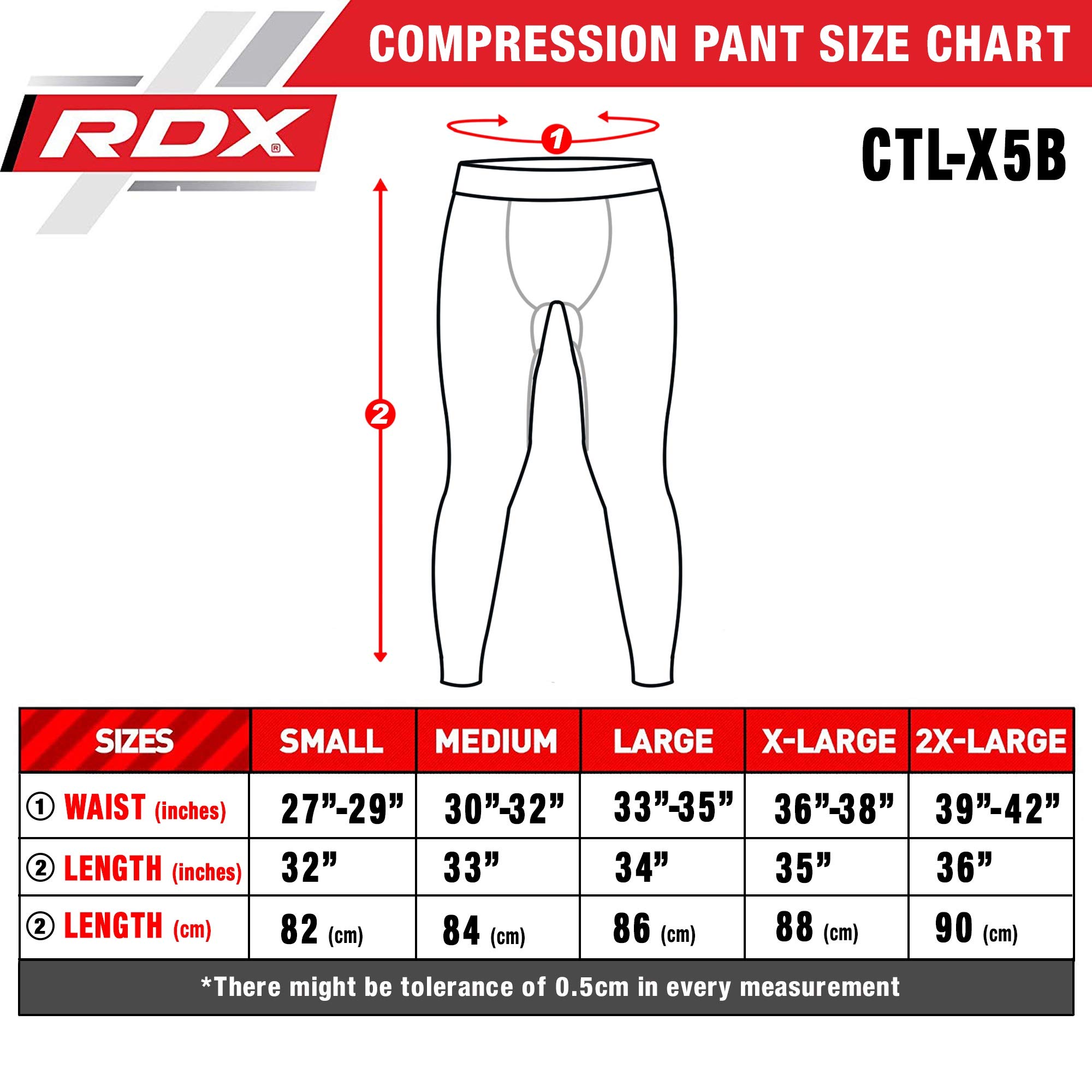 RDX MMA Thermal Compression Pants Tights Leggings Boxing Training Base Layer Fitness Running Cycling Gym Exercise Workout