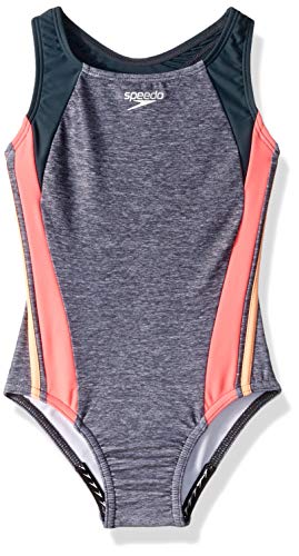 Speedo Girl's Swimsuit One Piece Infinity Splice Thick Strap