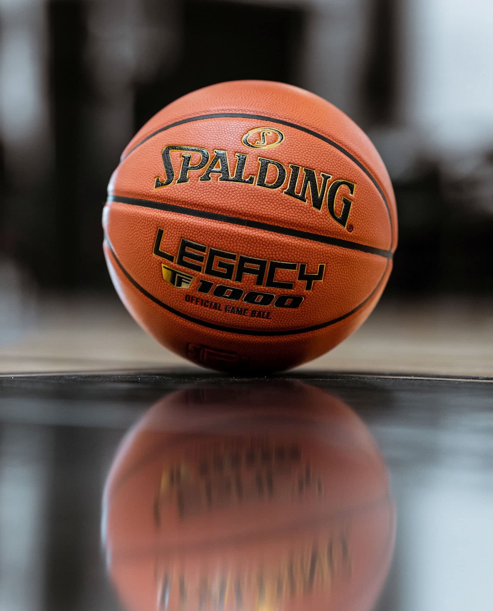 Spalding TF-1000 Legacy Indoor Game Basketball, Orange, Intermediate Size 6, 28.5"