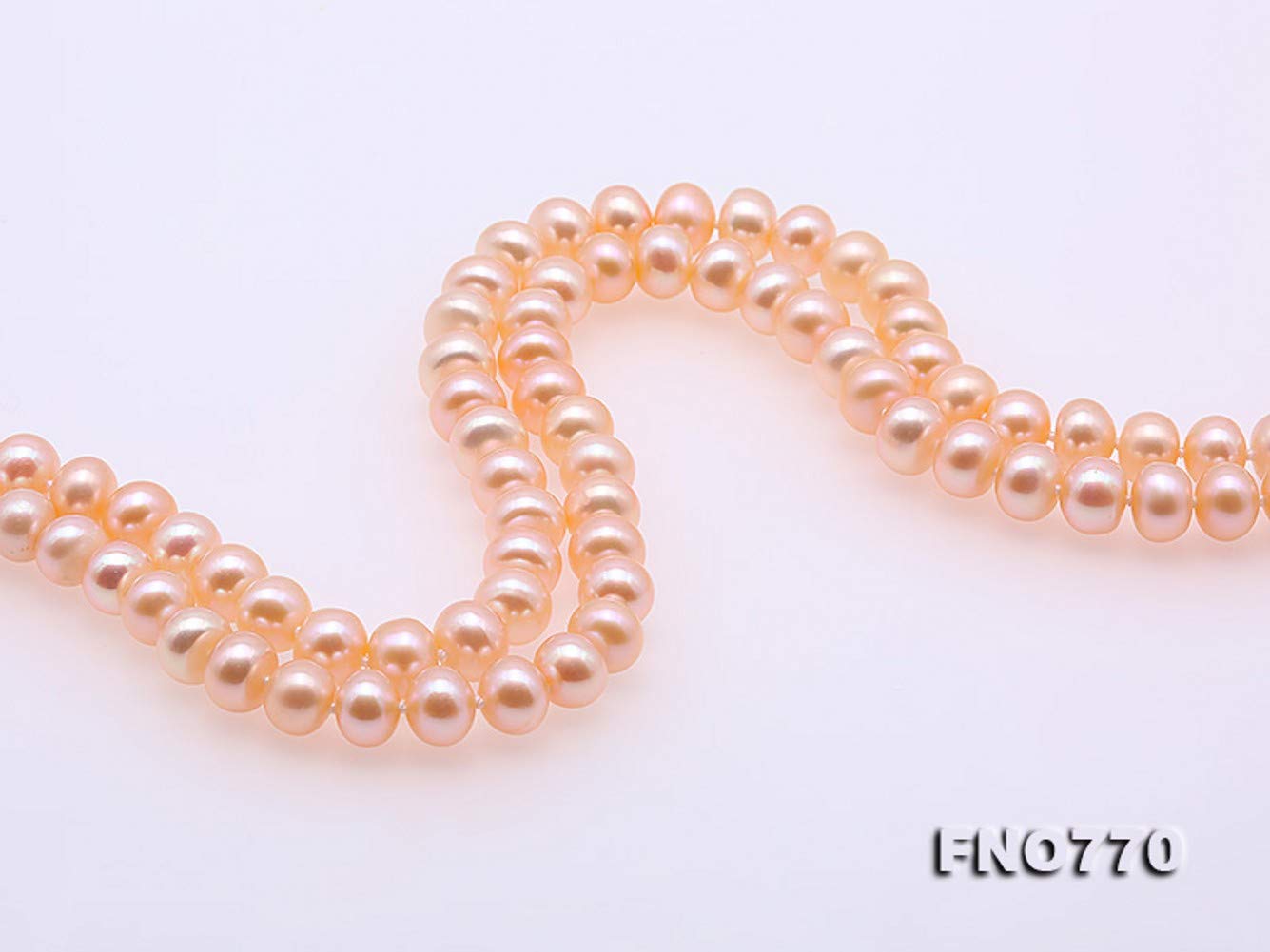 Womens Long Strand Pink Pearl Necklace AA+ 8-9mm Freshwater Cultured Pearl Necklace Sweater Chain 32"