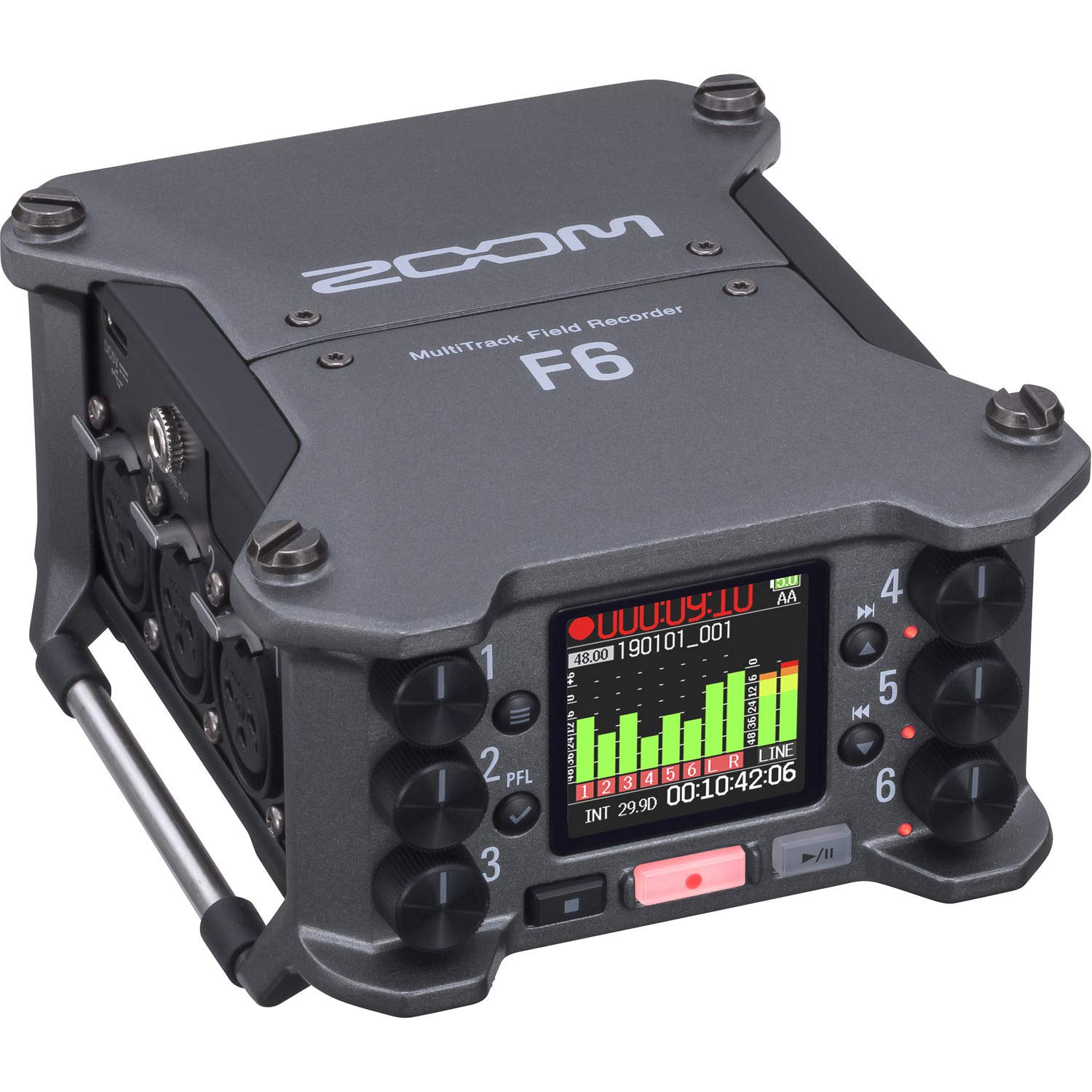 Zoom F6 6-Input / 14-Track Multitrack Field Recorder + Zoom BTA-1 Bluetooth Adapter + Zoom PCF-6 Protective Case + Photo4Less Black Cleaning Cloth β Top Value Accessory Recording Bundle