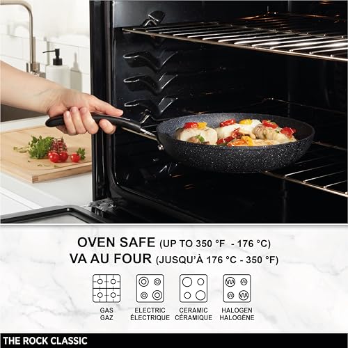 Starfrit The Rock 11" Fry Pan, Bakelite Handle 030936-004-0000,Black