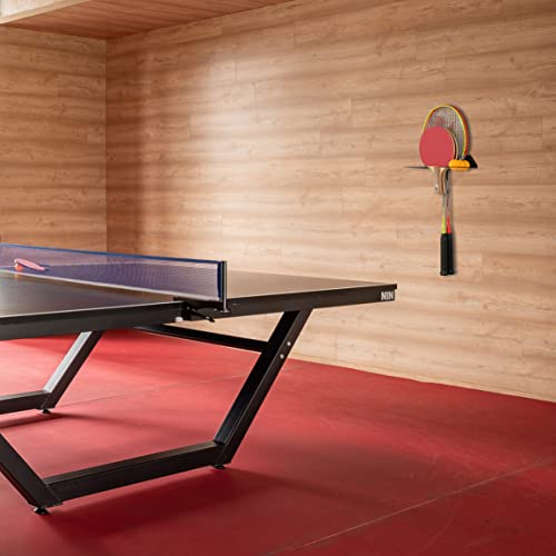 Topsair Ping Pong Paddle Holder Ping Pong Rack Ball holder Table Tennis Storage Rack Heavy-Duty Wall Mounted Badminton Rackets Holder
