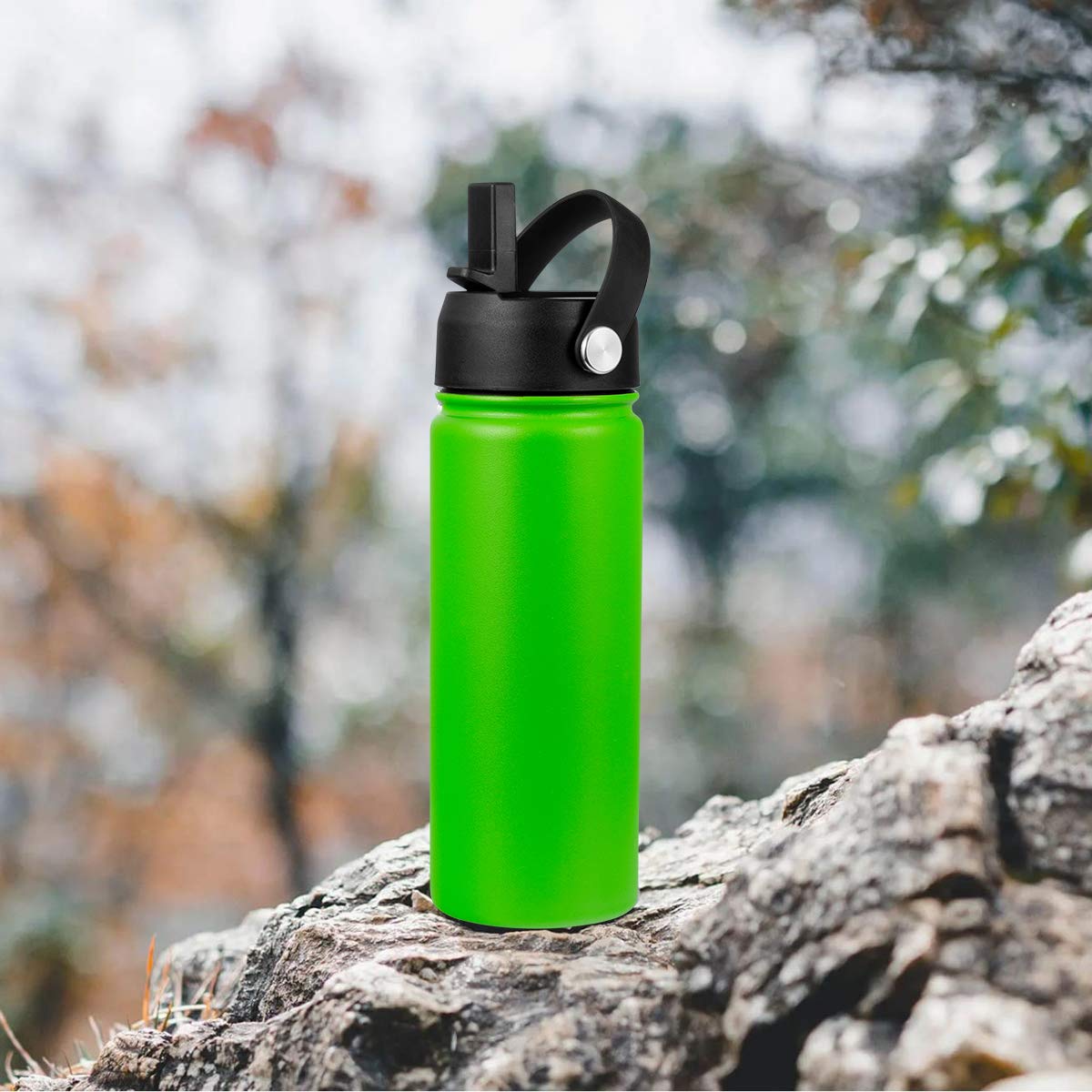 RRegeny Straw Lid for Hydro Flask Wide Mouth 32 40 oz, Straw Lid with Flexible Handle and Straws, Replacement Sports Straw Cap for Hydroflask Straw Lid Wide Mouth Top 32 40 oz