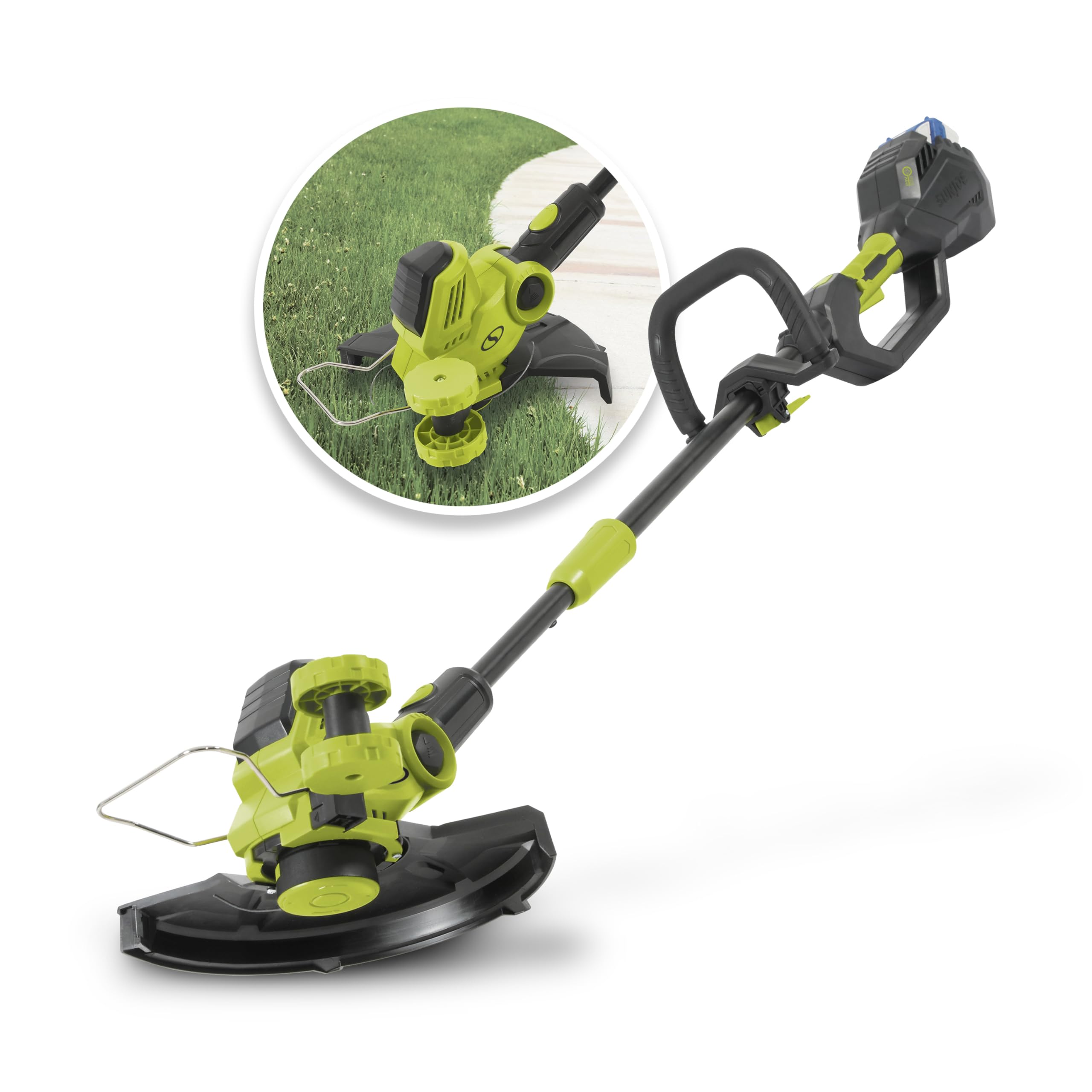 Sun Joe 24V-ST14 24-Volt IONMAX Cordless Dual Line String Trimmer Kit, W/ 4.0-Ah Battery and Charger, 12-Inch