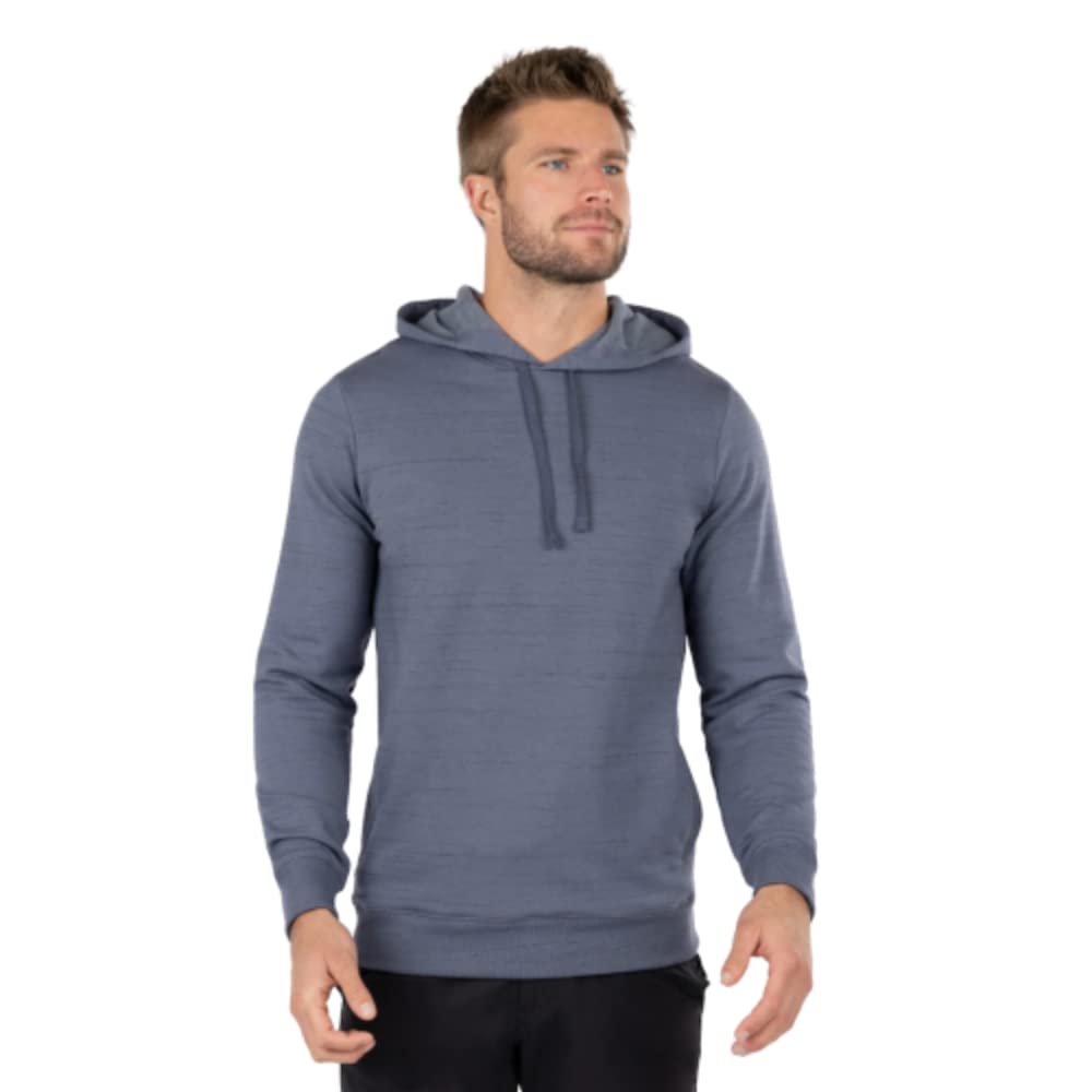 TravisMathew Mens Cloud Slub Golf Hoodie - Vintage Indigo L