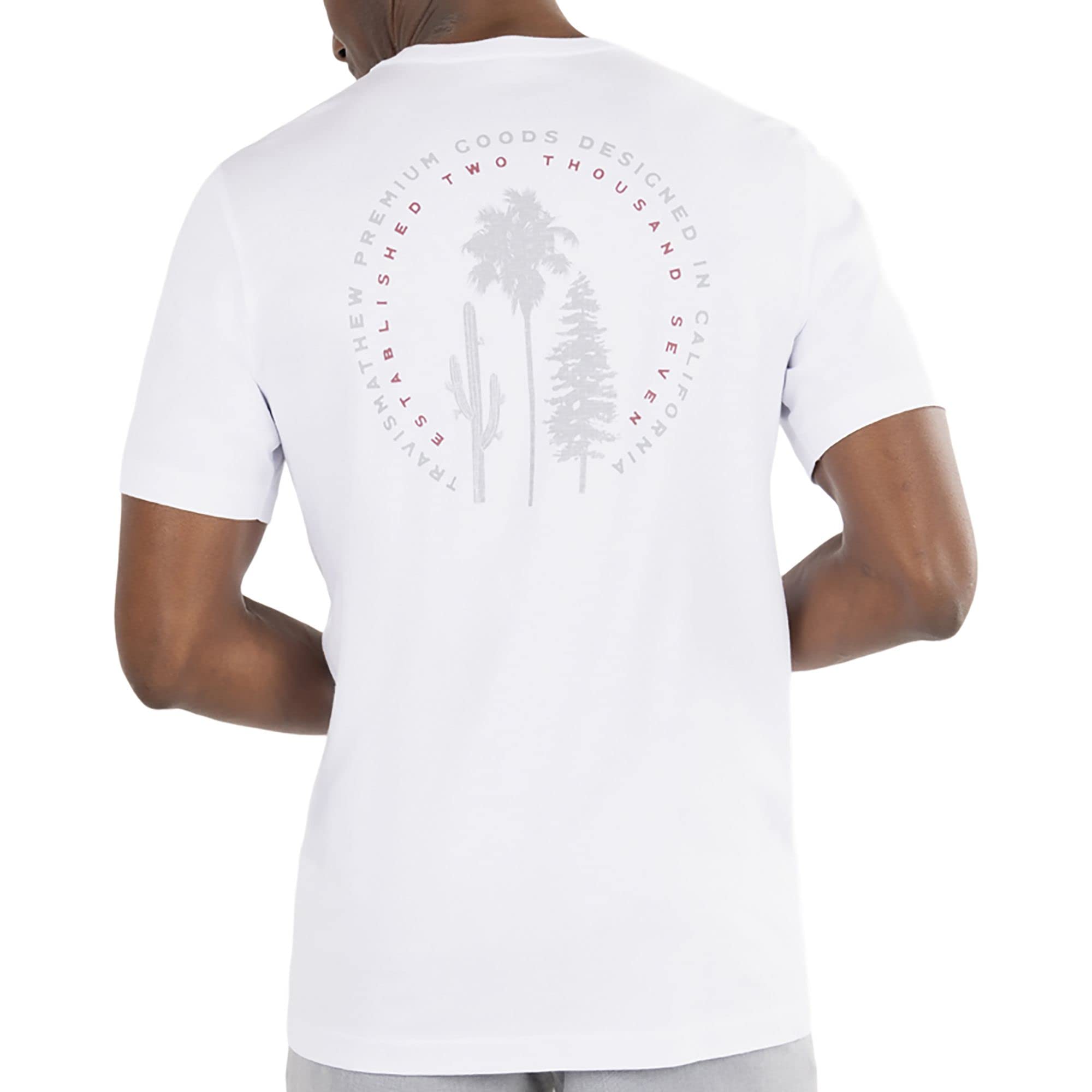 TravisMathew Men's Jupiter T-Shirt (as1, Alpha, l, Regular, Regular, White, Large)
