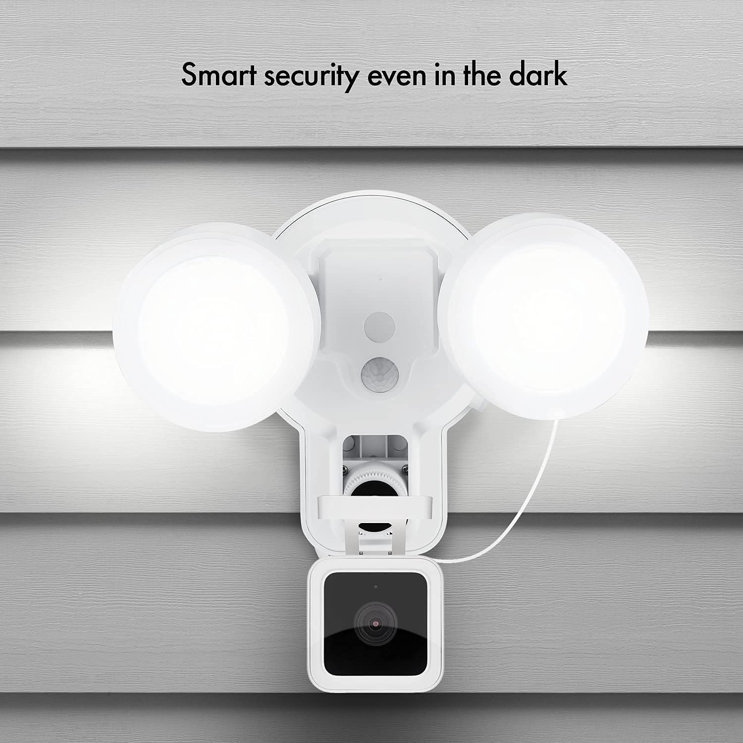 Wasserstein 3-in-1 Wired Smart Floodlight, Charger and Mount Compatible with Wyze Cam V3, 1500 lumens - with Motion Sensor and Timer Control (Wyze Camera NOT Included)