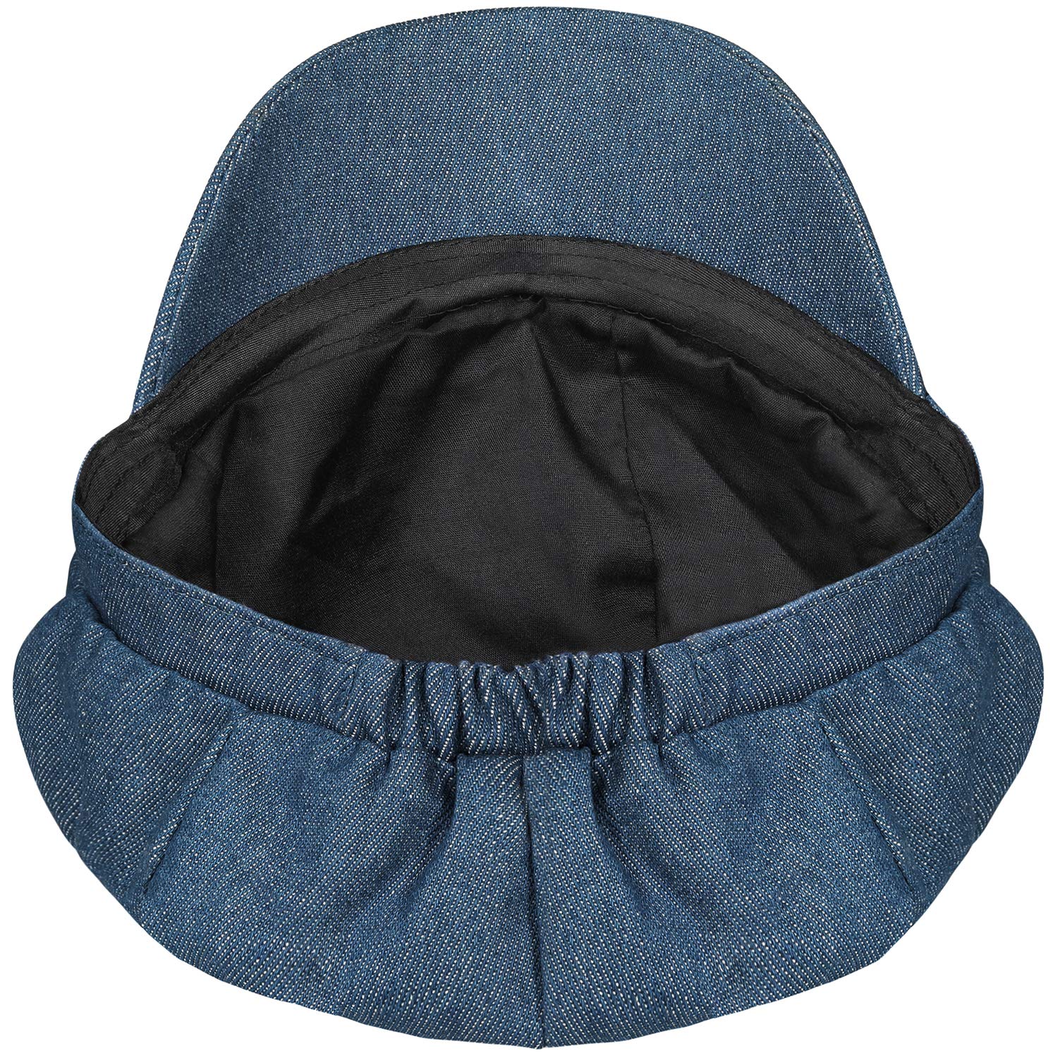 WETOO Women Washed Denim Newsboy Cap Beret Cap Bakerboy Hat Paper Boy Hat