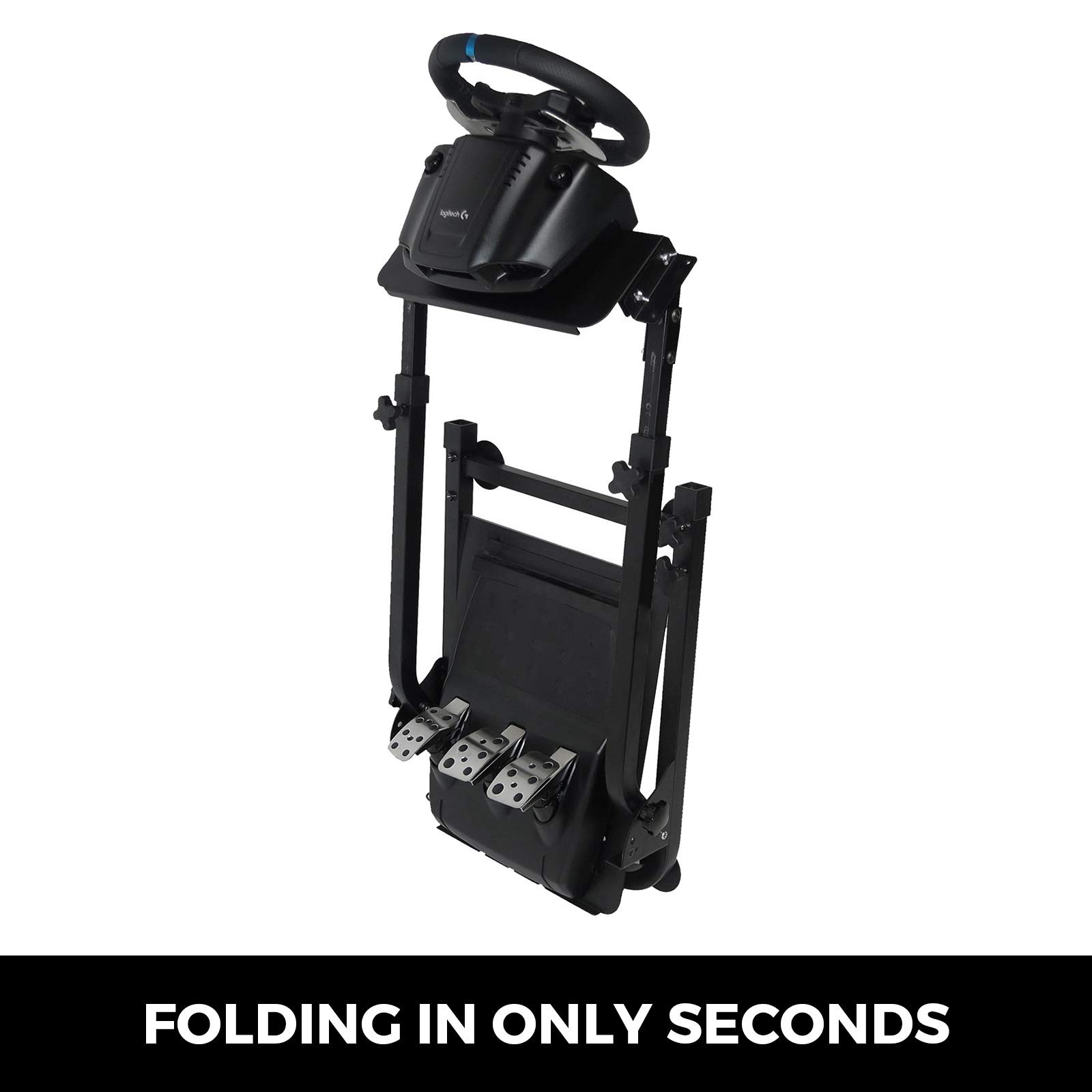 VEVOR G920/G29 Racing Wheel Stand fit for Logitech G27/G25 Gaming Wheel Stand fit for Thrustmaster,Wheel Pedals NOT Included Shifter Mount NOT Included